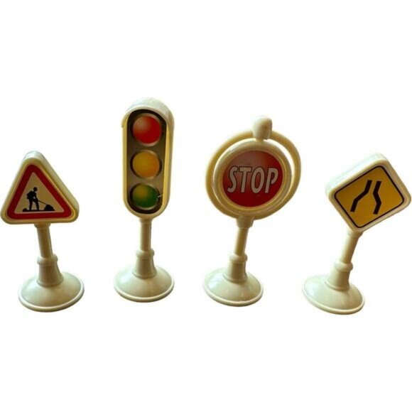 Unbranded | Toys | Set Of Mini Traffic Road Signs Toys For Kids Stop Go ...